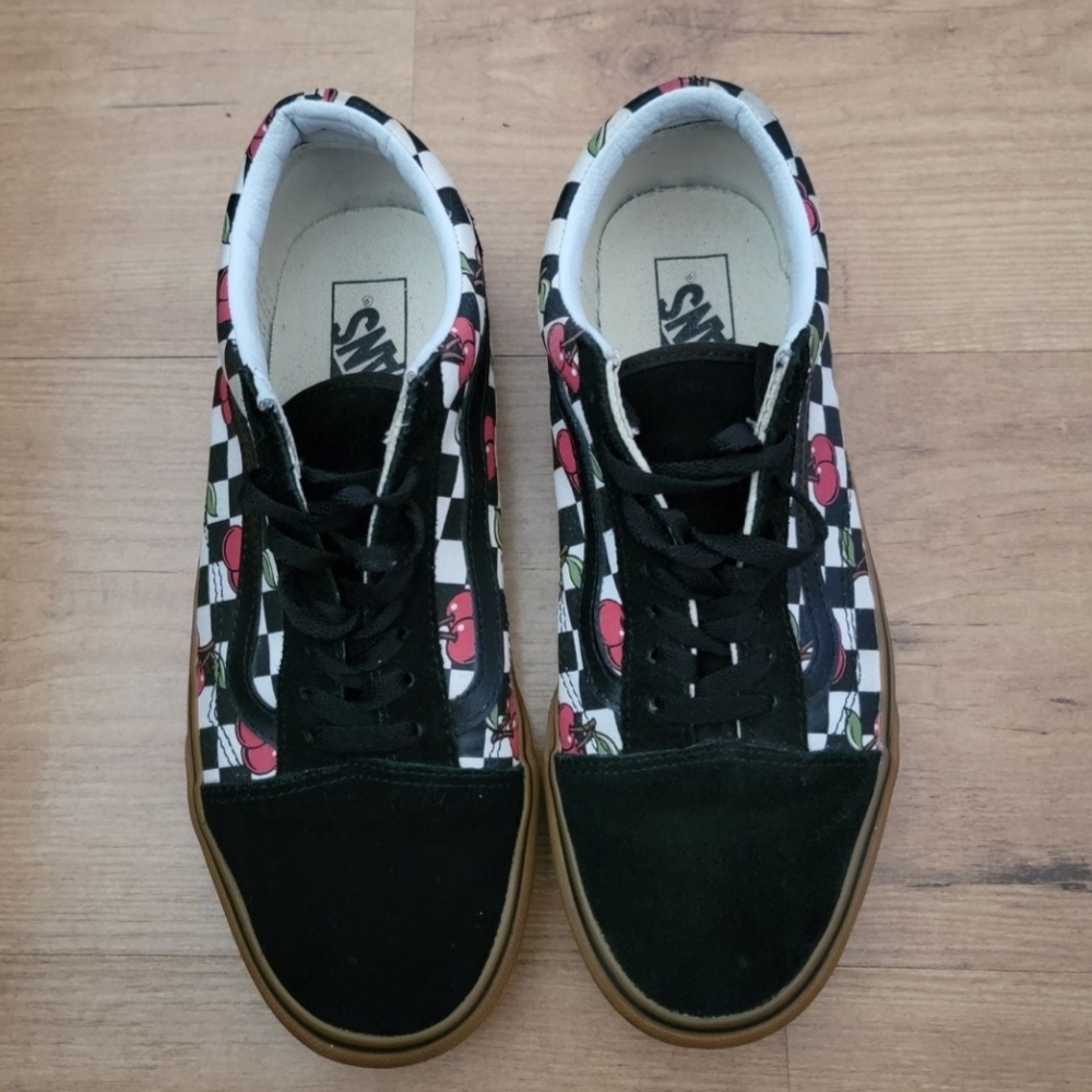 Vans Cherry Checkerboard Unisex Sneakers - Gem